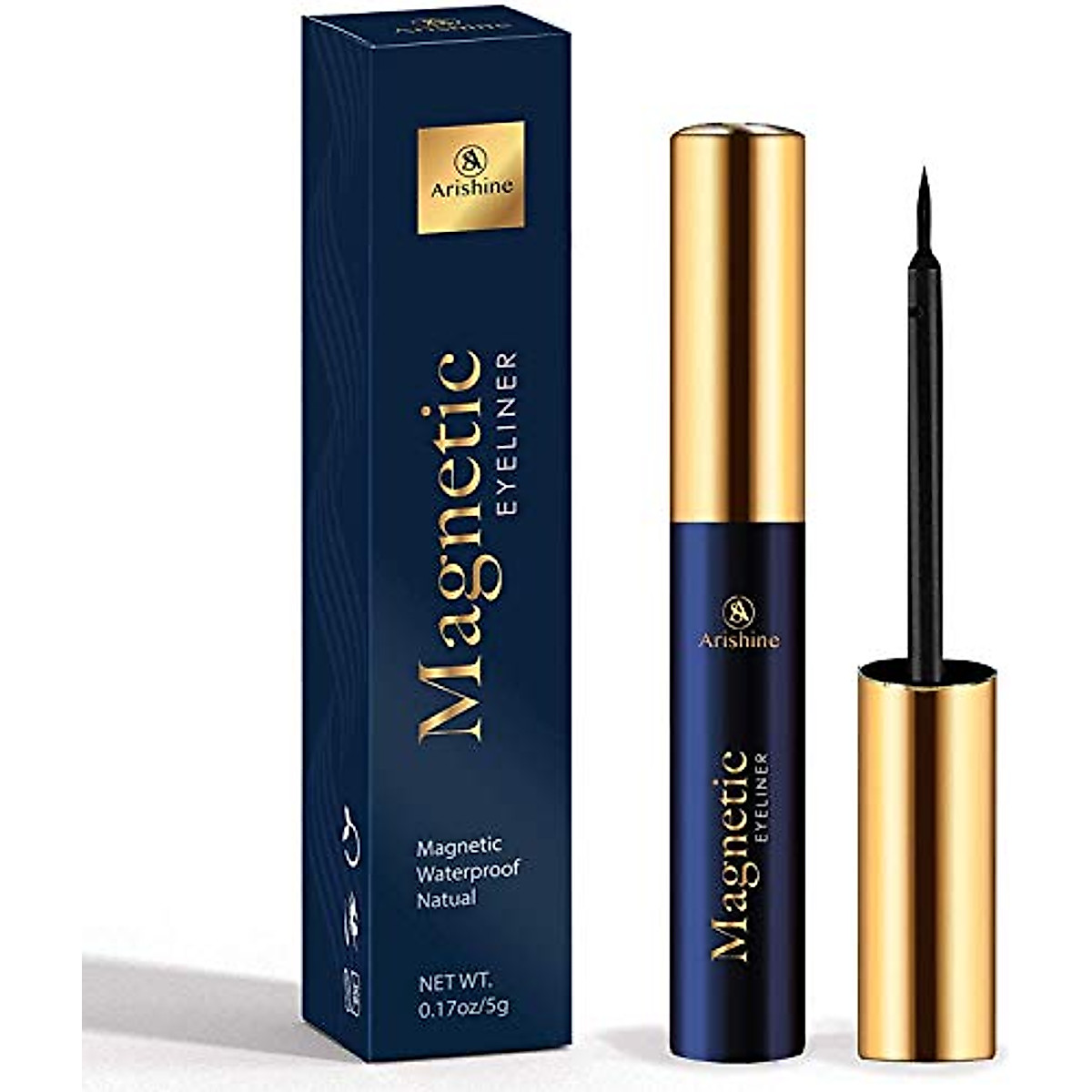 Arishine Magnetic Eyeliner, Natural Look,Waterproof and Smudge Resistant