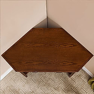 Leick Home Riley Holliday Computer Desk with Dropfront Keyboard Drawer, Medium, Distressed Rustic Autumn