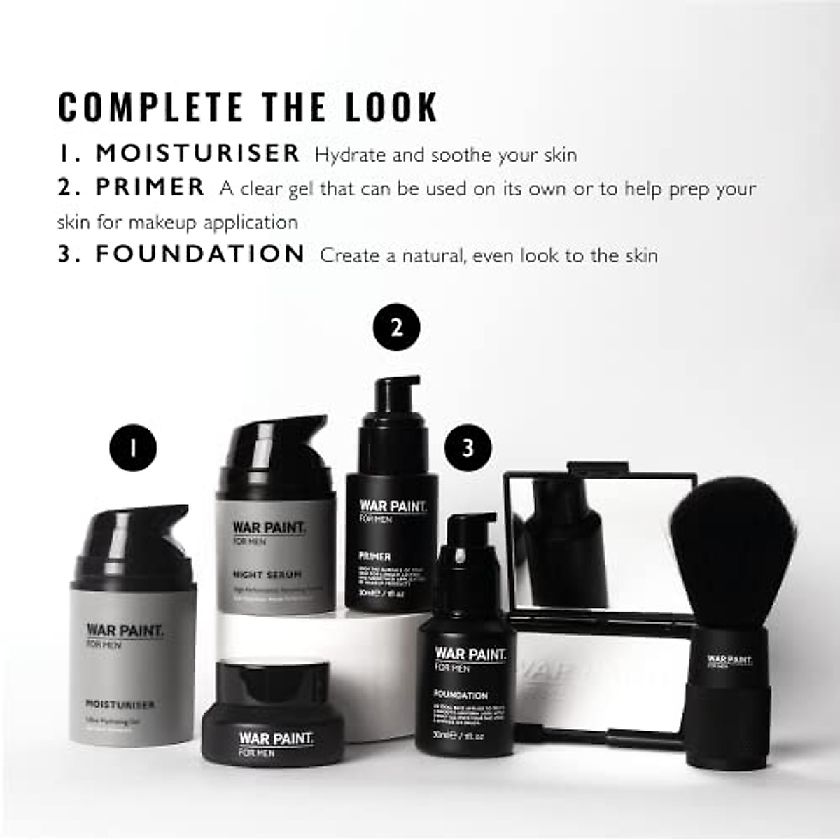 War Paint For Men Cream Concealer - Infused With Tea Tree Oil for Healthy Looking Skin - Vegan Friendly & Cruelty-Free - Blendable - Natural Looking Makeup For Men - Fair Shade - 5g