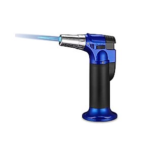 Hovico Butane Torch,Professional Culinary Blow Torch Lighter with Safety Lock,Refillable Kitchen Torch Lighter,for BBQ, Creme Brulee, Baking, Crafts (Butane Gas Not Included)