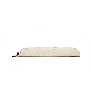 Canvas pencil case cartucheras de maquillaje pure color simple mini pencil case apple pencil pen case (Beige, S)