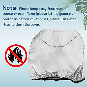Mejiao Generator Waterproof Cover for Honda Generator EU2200i EU2000 EU2200IC EU2000i and Yamaha 2000,Replace 08P58-Z07-100S,Silver
