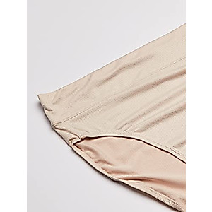 Warner's womens Allover Breathable Hi-cut Panty Underwear, Toasted Almond Butterscotch Black, X-Large US