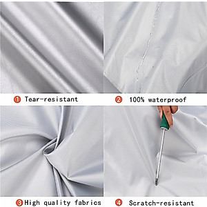 Tire Wheel Covers Wheel Paint Masker 4 Pack 32" Silver Waterproof Dustproof Aluminum Film Cotton Lining Tire Sun/Snow Protectors, Suitable for 24" Diameter tire