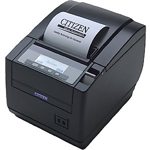 Citizen America CT-S801S3RSUBKP CT-S801 Series POS Thermal Printer with PNE Sensor, Top Exit, 300 mm/Sec Printing Speed, RS-232C Serial Connection, Black