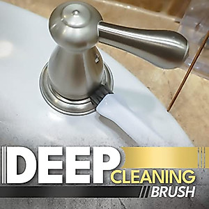 The Crown Choice Grout Cleaning Brushes Set (3 Pack) – Deep Cleaner Small Multi-Purpose Scrub Brush Set with Stiff Nylon Bristles to Clean Corners, Spaces, Tile, Shower, Window, Door Track, Floors