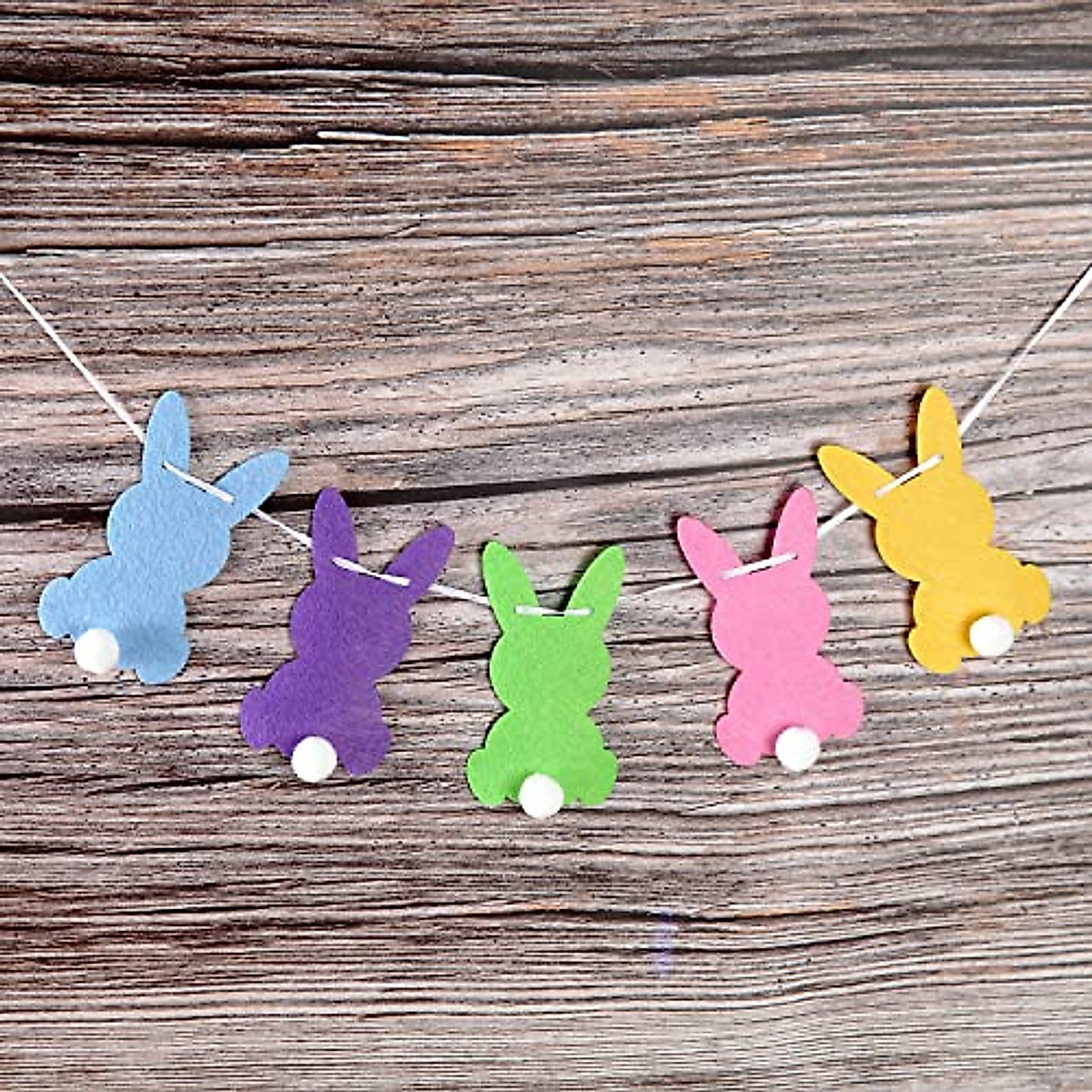 BinaryABC Easter Bunny Rabbit Banner Bunting Garland, Easter Decorations