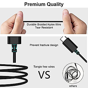 USB C Headphone, TITACUTE Wired Earbuds for Samsung S23 Ultra S22 S21 S20 A53 A54 Galaxy Z Flip 5 Fold 4 in-Ear Noise Canceling Type C Earphone with Mic for iPad 10 Pro Pixel 7 6 6a 7a OnePlus 9 Green