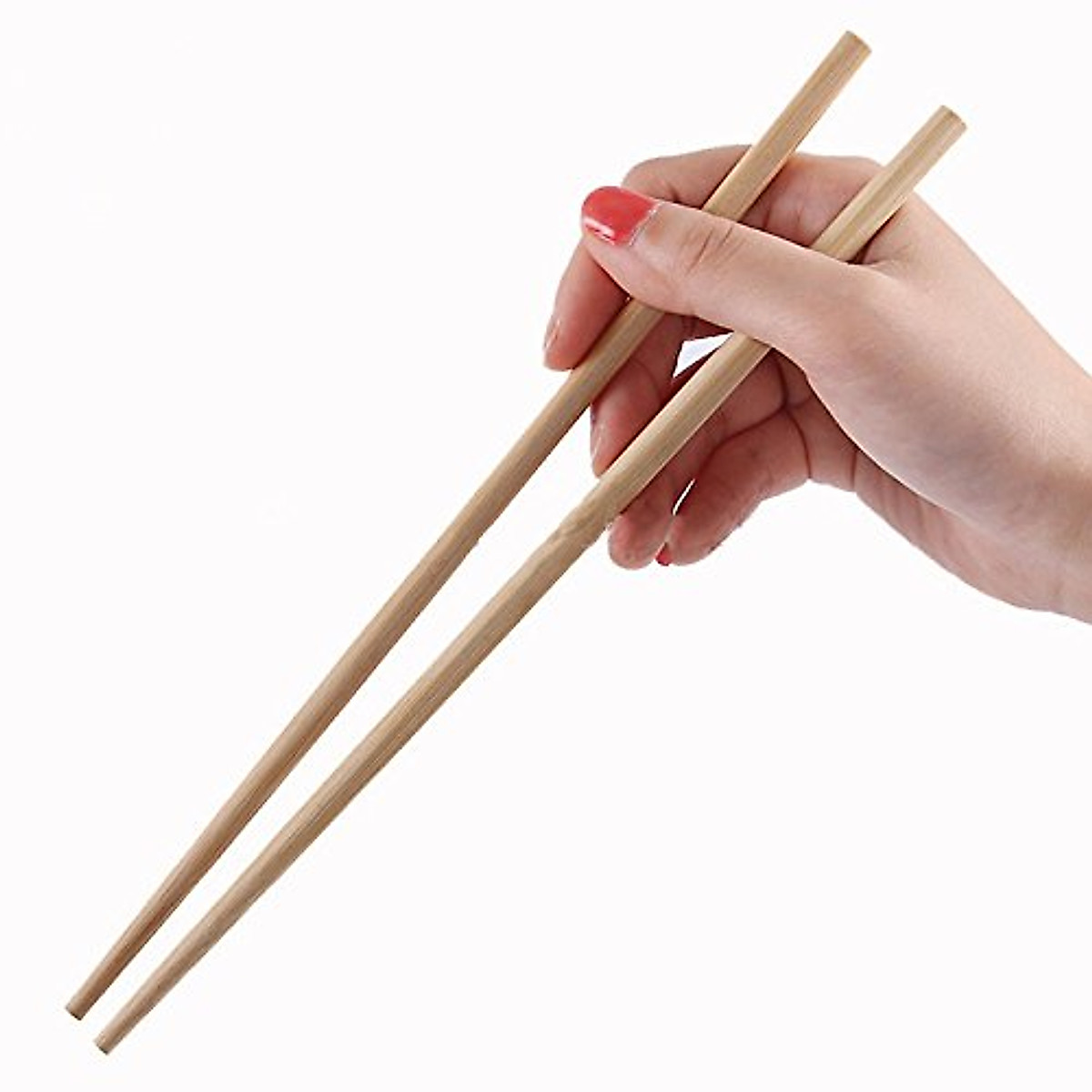 ROYALNA 100 Pairs Palillos UV Treated Premium Disposable Bamboo Chopsticks Sleeved and Separated (Bamboo, 100 pairs)