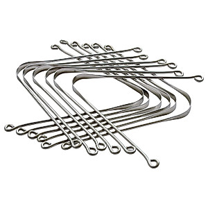 High Grade Stainless Steel Tongue Cleaner, Set of 12, for Bad Breath Treatment Naturally