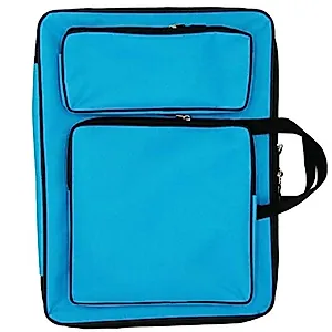 Water-Resistant Art Portfolio Carry Case Bag Backpack 18.6" x 13.9" Student Artist Portfolio for Art Supplies Storage and Traveling Drawing Board Folding Easel Palette Sketch Paper Brushes Pencils