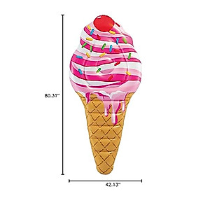 Intex 58762EU Realistic Print Mattress Ice-Cream Lilo, Multi-Colour, 224 x 107 cm