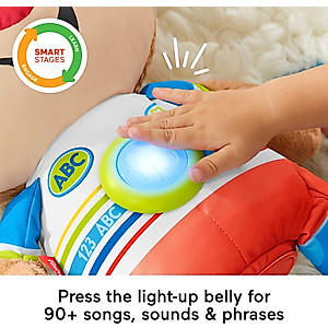 Fisher-Price Laugh & Learn Toddler Learning Toy So Big Puppy Musical Plush with Smart Stages Content for Ages 18+ Months