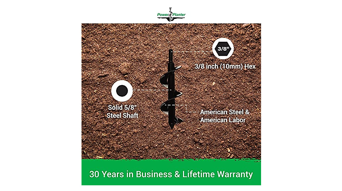 Power Planter 2x7 Garden Auger Bit | Plant & Dig Easier