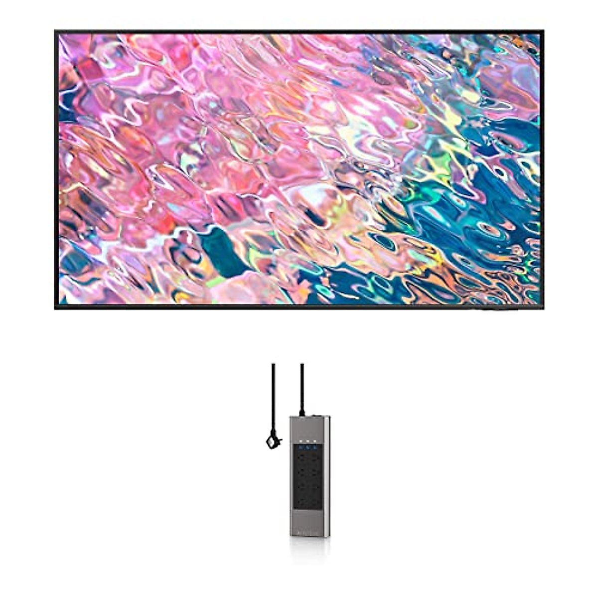 SAMSUNG QN70Q60BAFXZA 70" QLED Quantum HDR 4K Smart TV with an Austere 7S-PS8-US1 VII-Series 8 Outlet Power w/Omniport USB (2022)