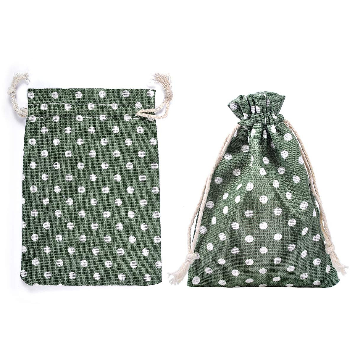 eZAKKA Empty Sachet Gift Bags Burlap Bags Storage Linen Bag Pouch with Drawstring for Wedding Party Shower Birthday Christmas DIY Craft, 28 Pieces