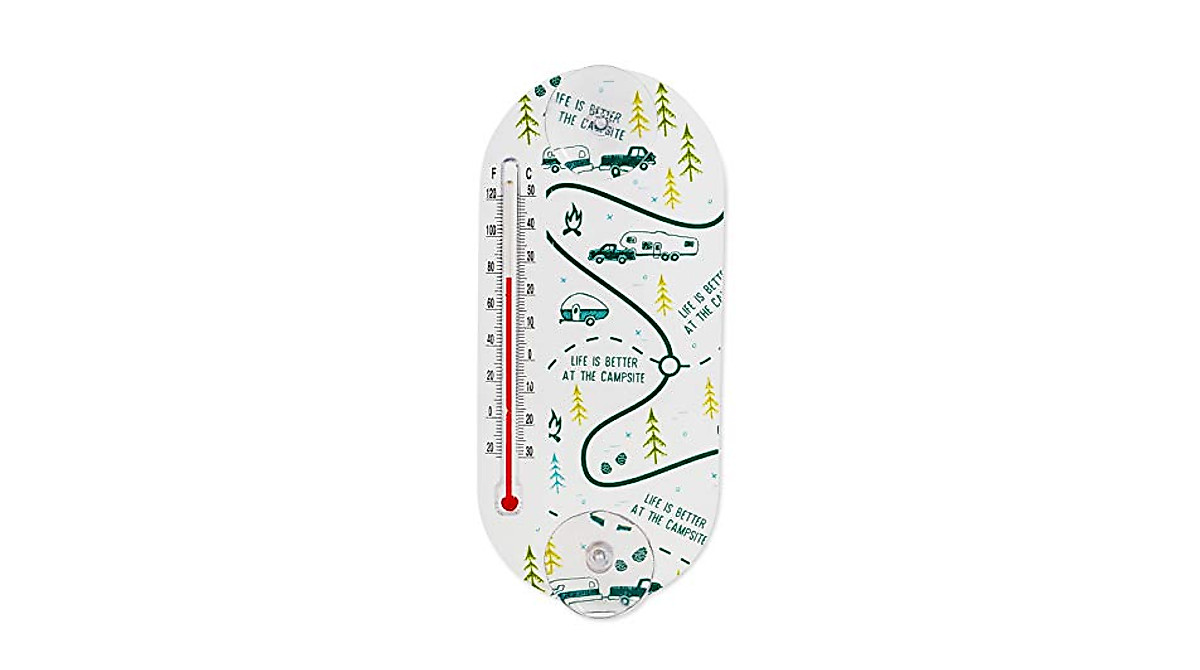 Life is Better at The Campsite Window Thermometer - RV Map Design