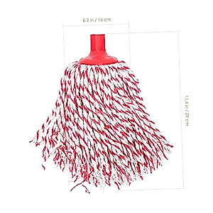 LALAFINA Cleaning Mop Floor Mop Commercial Mop Head Rope Mop Head Clean Mop Head Commercial String Mop Head Mopping String Head Practical Mop Head Washable Mop String Head Replacement Head