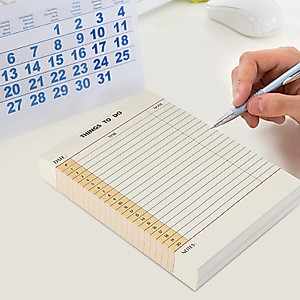 300 Sheets Library Card To Do List Notepad Things To Do Memo Writing Pad Daily Reminder Planner Notebook Office List Planning Project Homework Pad for Daily Task, 6 x 8 Inches