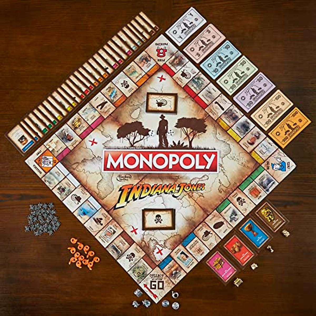 Hasbro Gaming Monopoly Indiana Jones Game, Inspired by The Indiana Jones Movies, Board Game for 2-6 Players, Ages 8 and Up