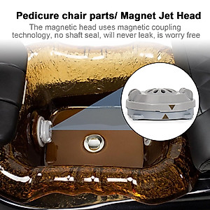 RO6G Pedicure Chair Magnetic Jet Head BF-004 for Pedicure Foot Spa Chair |spa Massage Chair| Tubs Spa Chairs Accessories,Portable Jet Spa - 2 Pack
