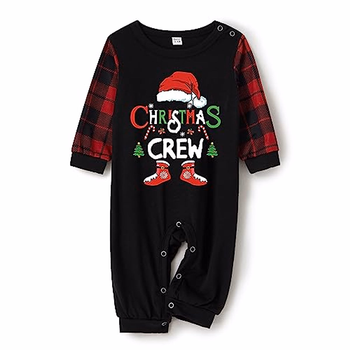 WephuPSho Christmas Pajamas for Family Matching Pjs Santa Claus Sleepwear Xmas Pajamas for Baby Kids Pet Adults(#K-19, Mom, XL)