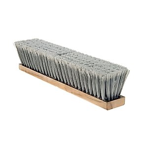 ABCO BH-11-9 Fine Sweep Push Broom - 36", 3" Bristles, 4" Height, 2.5" Width, Grey Flagged Bristles