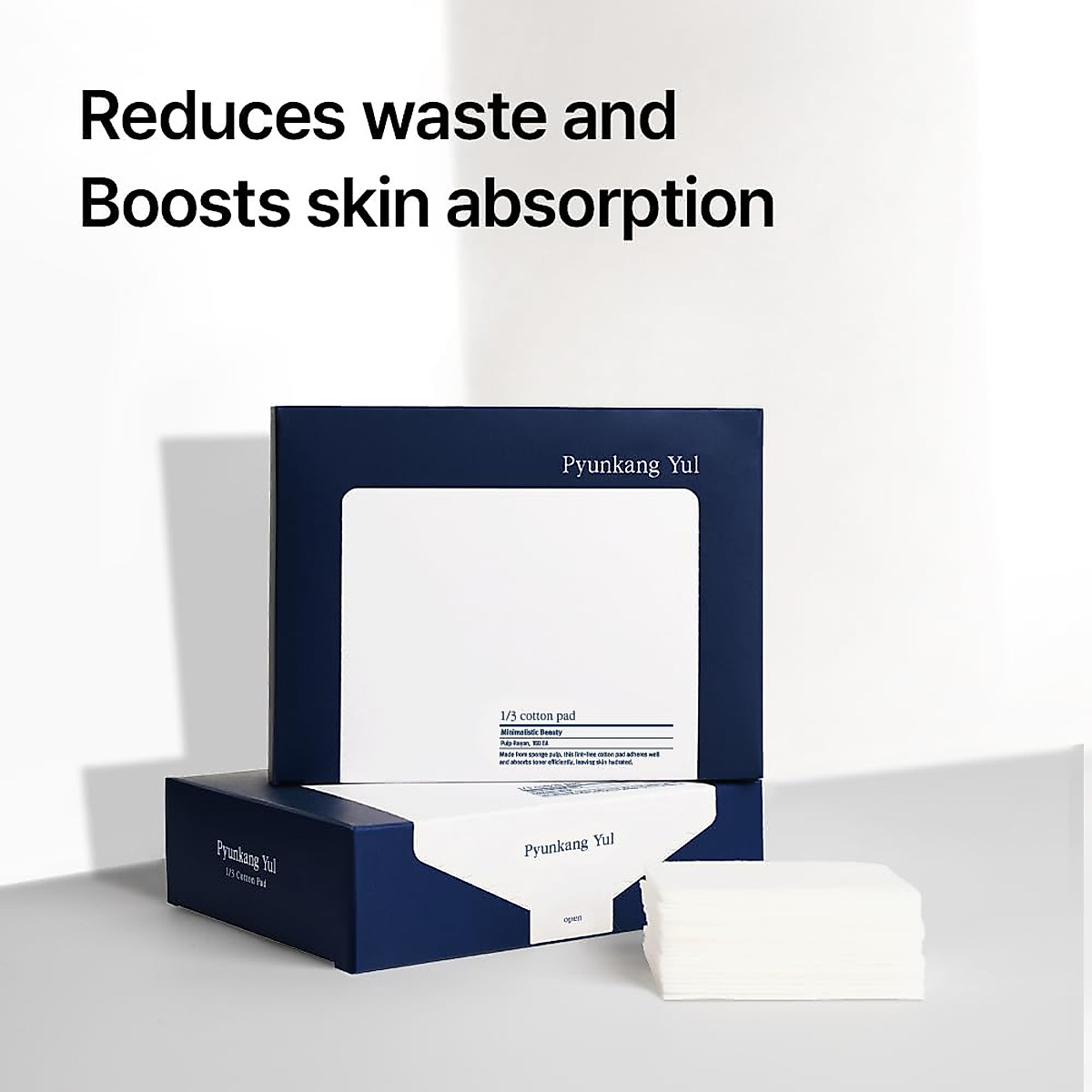 [PKY] Pyunkang Yul 1/3 Cotton Pad (160ea) / Gentle Cotton Pads, Skin-Friendly, Toner Application, Sensitive Skin, Korean Beauty, Thin & Soft Texture, Skincare essentialsB07TP2SMRD