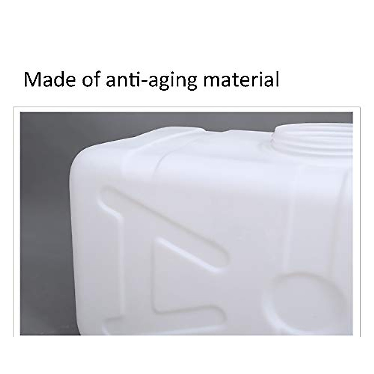 Storage Container Household food grade plastic Very Thick horizontal storage tank large white rectangle tub faucet with the water container (Size : 100L)