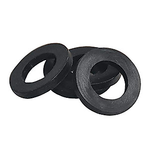 DANCO Leak-Preventing Showerhead Gasket, Black, 3/8-Inch x 3/4-Inch, 3-Pack (80925)