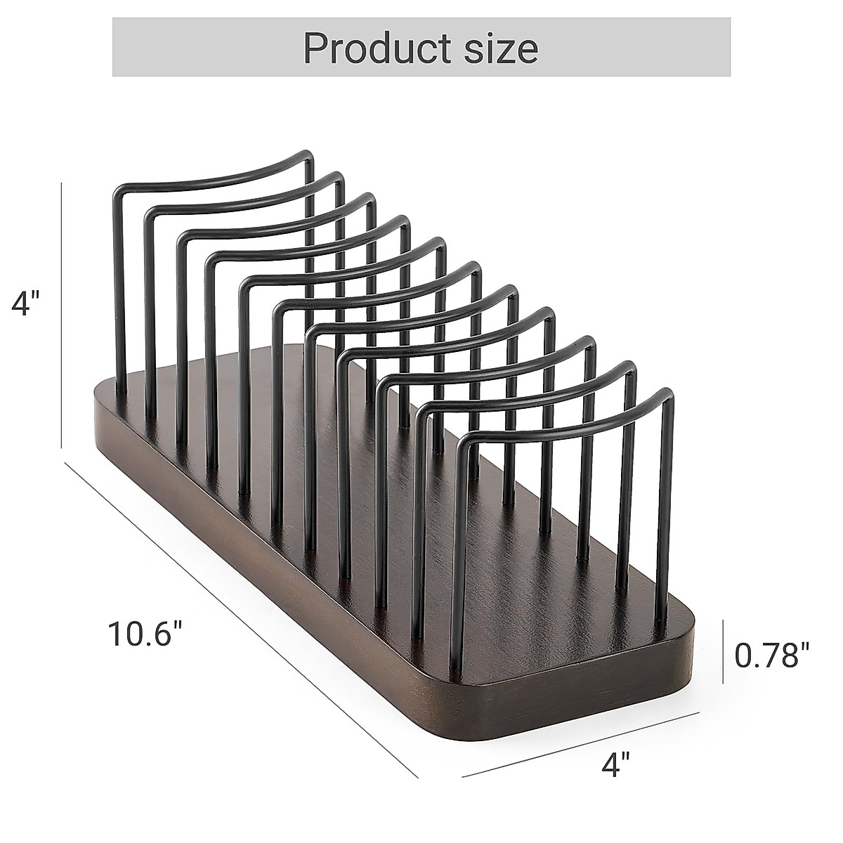 Mkono Hat Organizer for Baseball Caps, Set of 1 Hat Holder for 10 Baseball Caps, Tabletop Hat Rack Stand Hat Storage Display Baseball Cap Organizer for Desk Closet Shelf Dresser