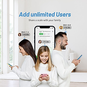 arboleaf Scale for Body Weight, Highly Accurate Weight Scale, Smart Bathroom Scale, 14 Key Body Composition Analysis Sync Apps, 5 to 400 lbs White