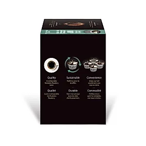 Muskoka Roastery Coffee, Howling Wolf, Medium Dark Roast, 20 Single Serve Coffee Pods, Compatible with K-Cup Keurig Brewers
