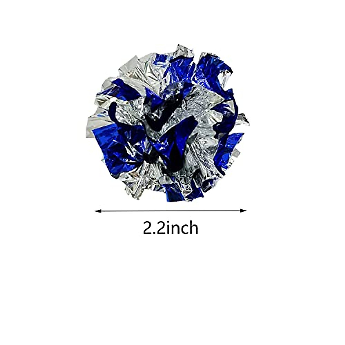 20 Pcs 2.2 Inch Cat Crinkle Balls Cat Toys Balls for Indoor Kittens Exercise and Cats Play and Chase