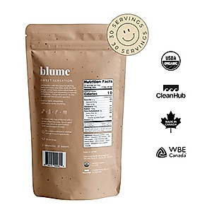 Blume Salted Caramel Latte - Organic Sugar-Free, Keto-Friendly, Vegan And Gluten-Free Superfoods Latte - 100 Grams