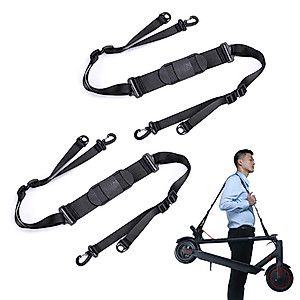 OwnMy 2PCS Kick Scooter Shoulder Straps, Adjustable Scooter Carrying Straps for Kids Balance Bike Scooter Folding Chair Yoga Mat
