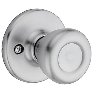 Kwikset 92001-514 Tylo Hall & Closet Knob in Satin Chrome