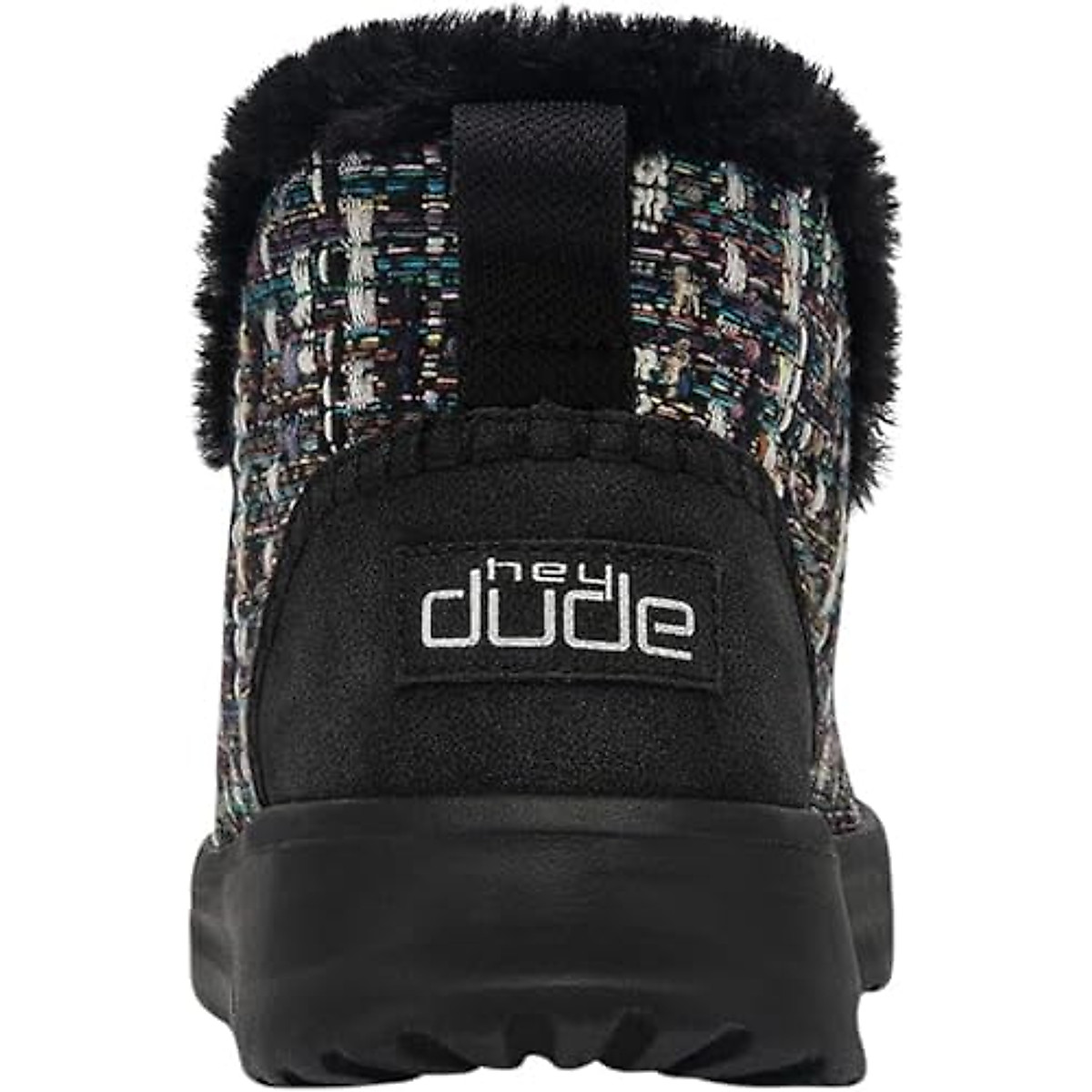 Hey Dude Women's Denny Shoe, Confetti Black, 10 M