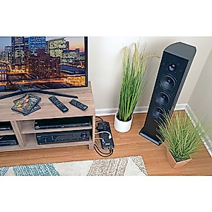 Tripp Lite TLP128TTUSBB 12 Outlet Surge Protector Power Strip, 2 USB Charging Ports, Tel/Modem/Coax Protection, 8ft Cord Right Angle Plug, Black, Lifetime Insurance & $150K Insurance