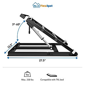 FLEXISPOT S1, Foldable Adjustable Bed Frame Base Twin XL, Bed Recliner, 3-Step Assembly, Whisper Quiet Durable Motor, Sturdy Frame, Best Gift for Family…