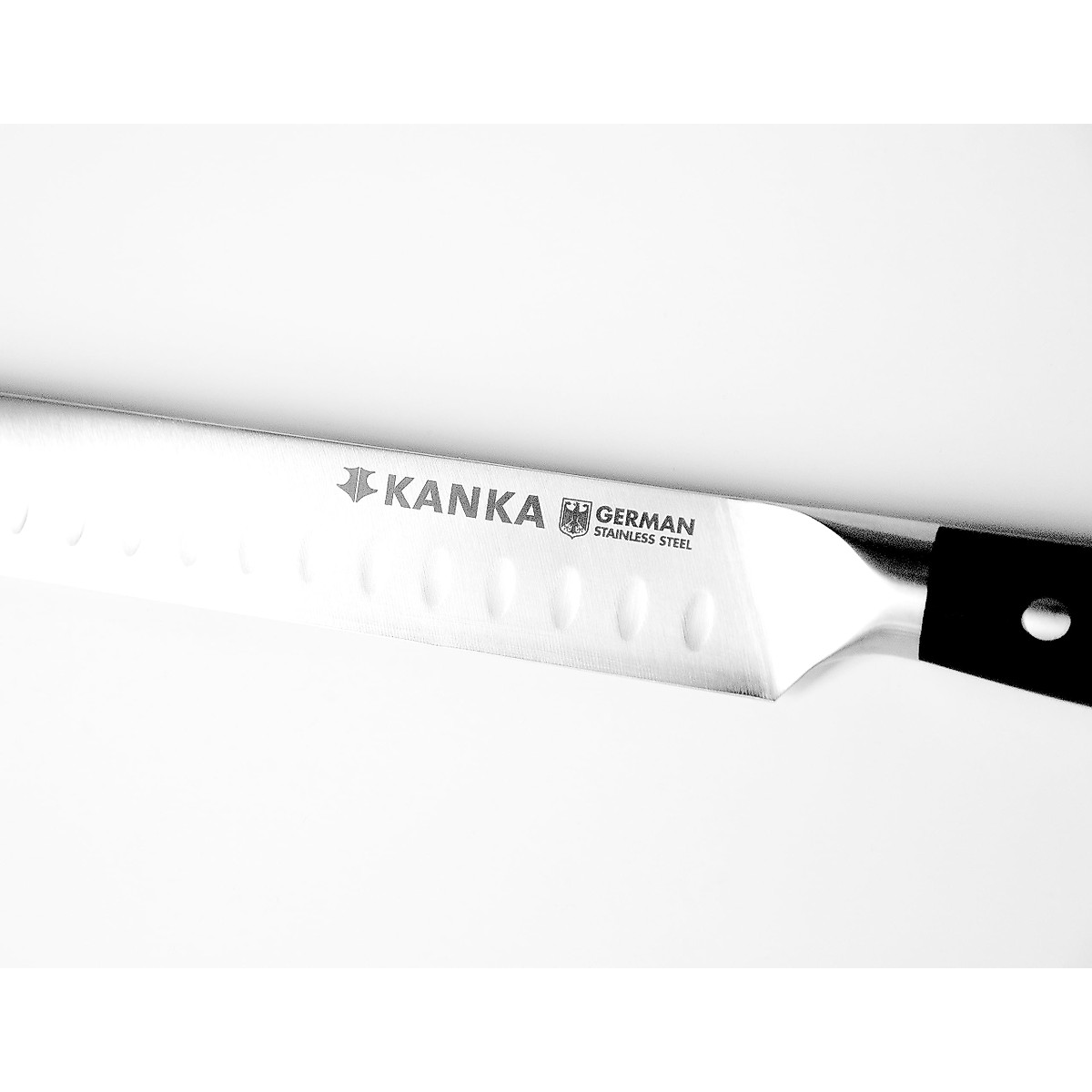 KANKA 12 inch Slicing Carving Knife - Ultra Sharp 1.4116 German Stainless Steel. Premium G10 Hamdle. Gift Box Included