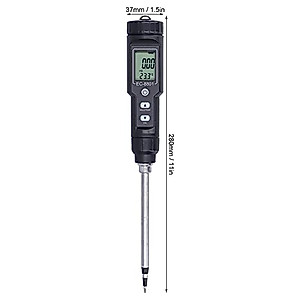 Zerodis Digital Direct Soil EC Meter Electrical Conductivity Temperature Tester, Multipurpose Conductivity Tester with LCD Display