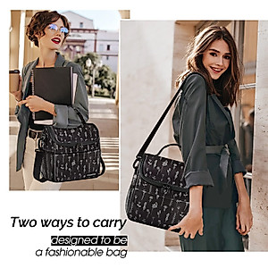 HOMESPON Lunch Bag for Women Large Insulated Lunch Box Reusable Cooler Tote with Front Pocket and Adjustable Shoulder Strap for Work Picnic or Travel