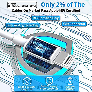 Car Charger,Apple MFi Certified iPhone Car Charger 38W USB C Car Charger IDiSONCABLE All Metal Dual Port PD&QC Car Charger Adapter with 2Pack Lightning Cable for iPhone 14 13 12 11 XR X XS iPad AirPod