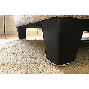 Shepherd Hardware 9454 2-1/2-Inch Round, Adhesive Slide Glide Furniture Sliders, 4-Pack , Beige