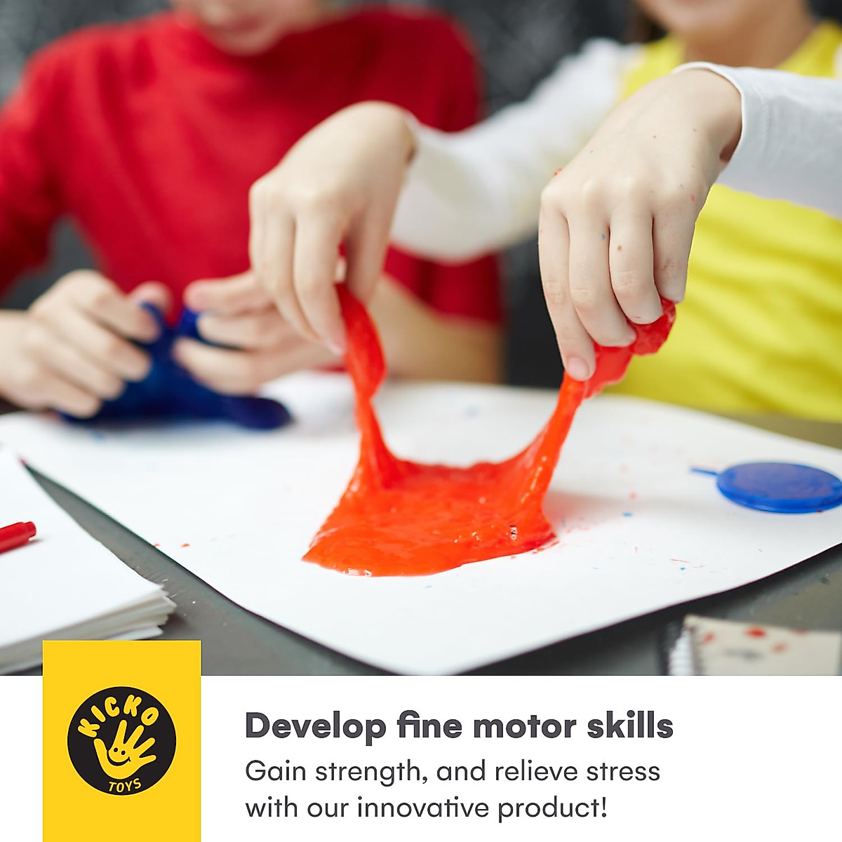 Kicko Slime Bulk Set of 48 Multicolored - Mini Noise Putty Toys Collection - Fun Kids Tactile Sensory Play, Stimulation Toy - Slime Set Gifts for Students - for Boys and Girls Ages 3+