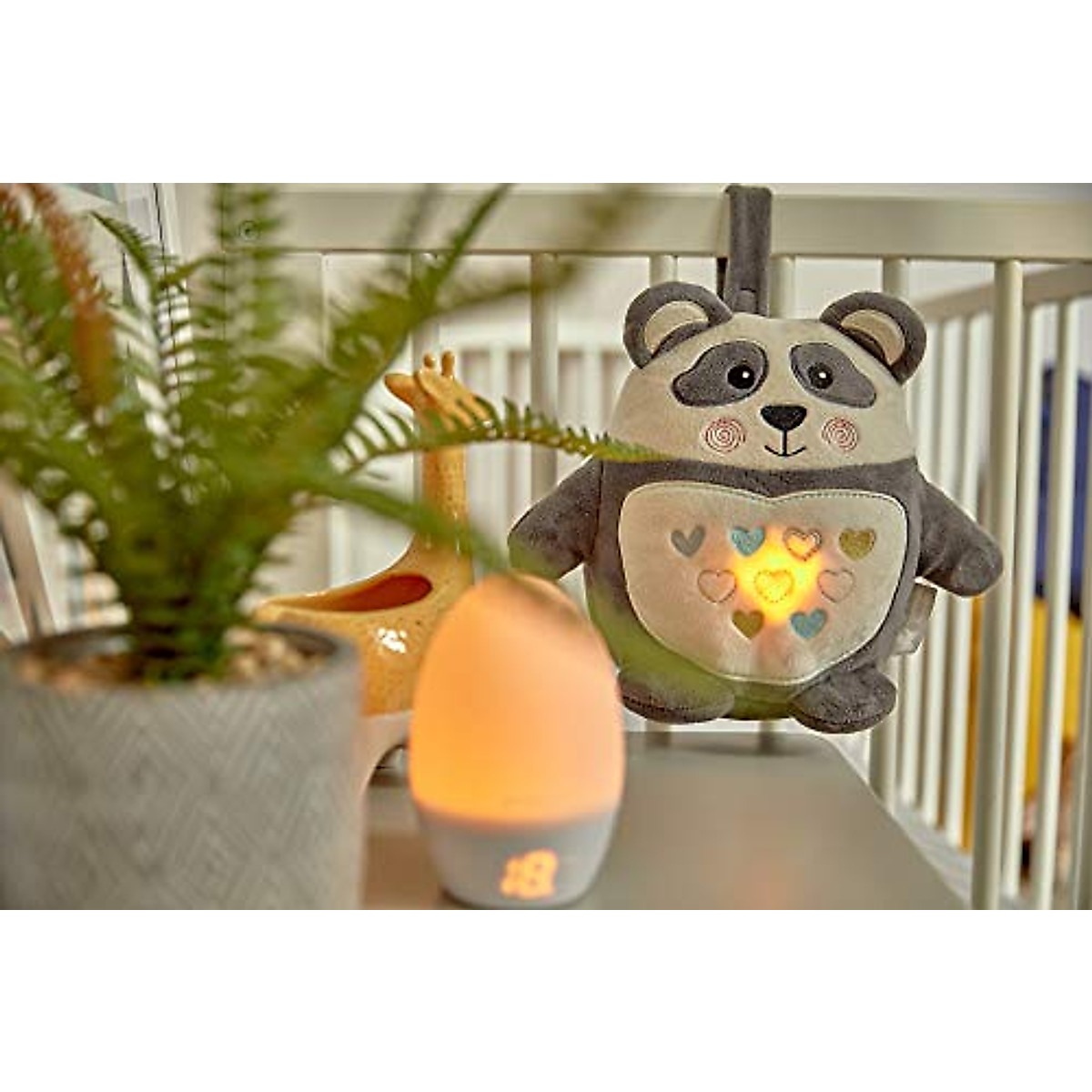 Tommee Tippee Rechargeable Light & Sound Sleep Aid - Pip The Panda, Black & White