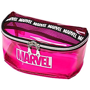 MARVEL(マーベル) Women's Marvel MV-172b PVC Full Open Pencil Case, Pink (MV-174), One Size