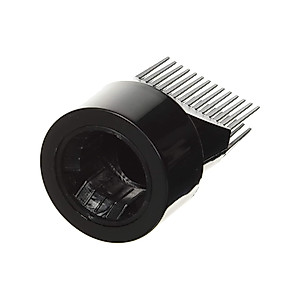 Diane Universal Blow Dryer Comb Attachment for Straightening, Detangling, Volumizing, and Styling, Fits Most 2” Barrel Hair Dryers, Black
