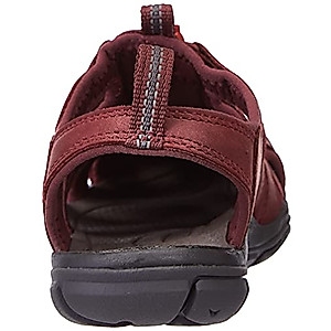 KEEN Women's Sneaker Sandal, Burgundy, 7.5